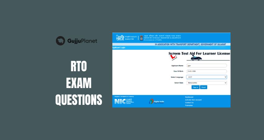 RTO Exam Questions [Latest 2024] - Gujju Planet